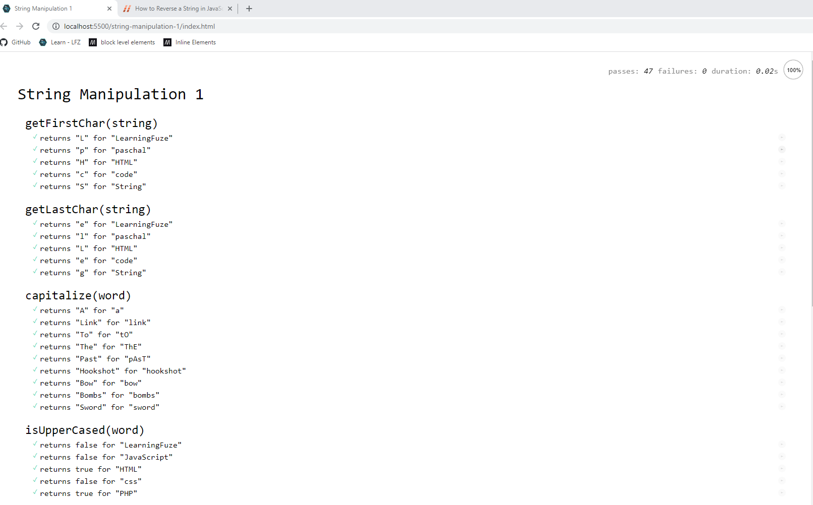 Completed String-Manipulation-1 exercise. Tarek Chaaban by Tarekchaaban ...