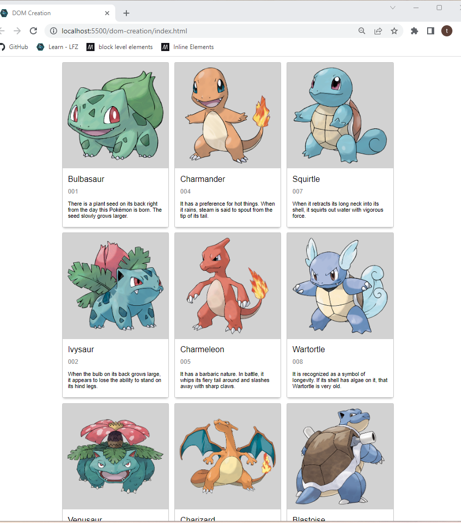 Completed Dom Creation Exercise. Tarek Chaaban by Tarekchaaban · Pull Request #48 · Tarekchaaban ...