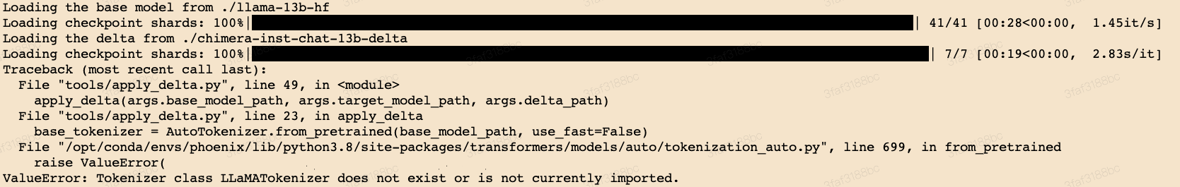 chat with chimera-inst-chat-13b report error · Issue #11 · FreedomIntelligence/LLMZoo · GitHub