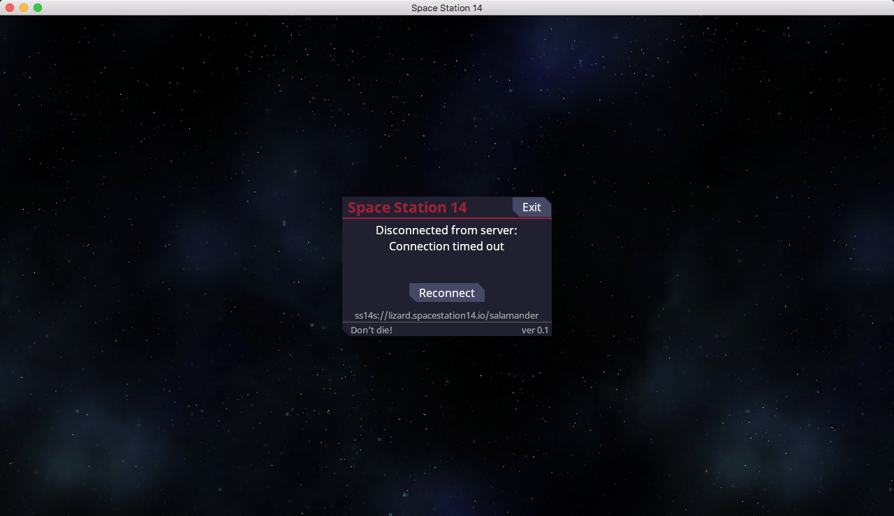 Issues Connecting And Staying Connected To Ss14 Servers · Issue 11292 · Space Wizardsspace