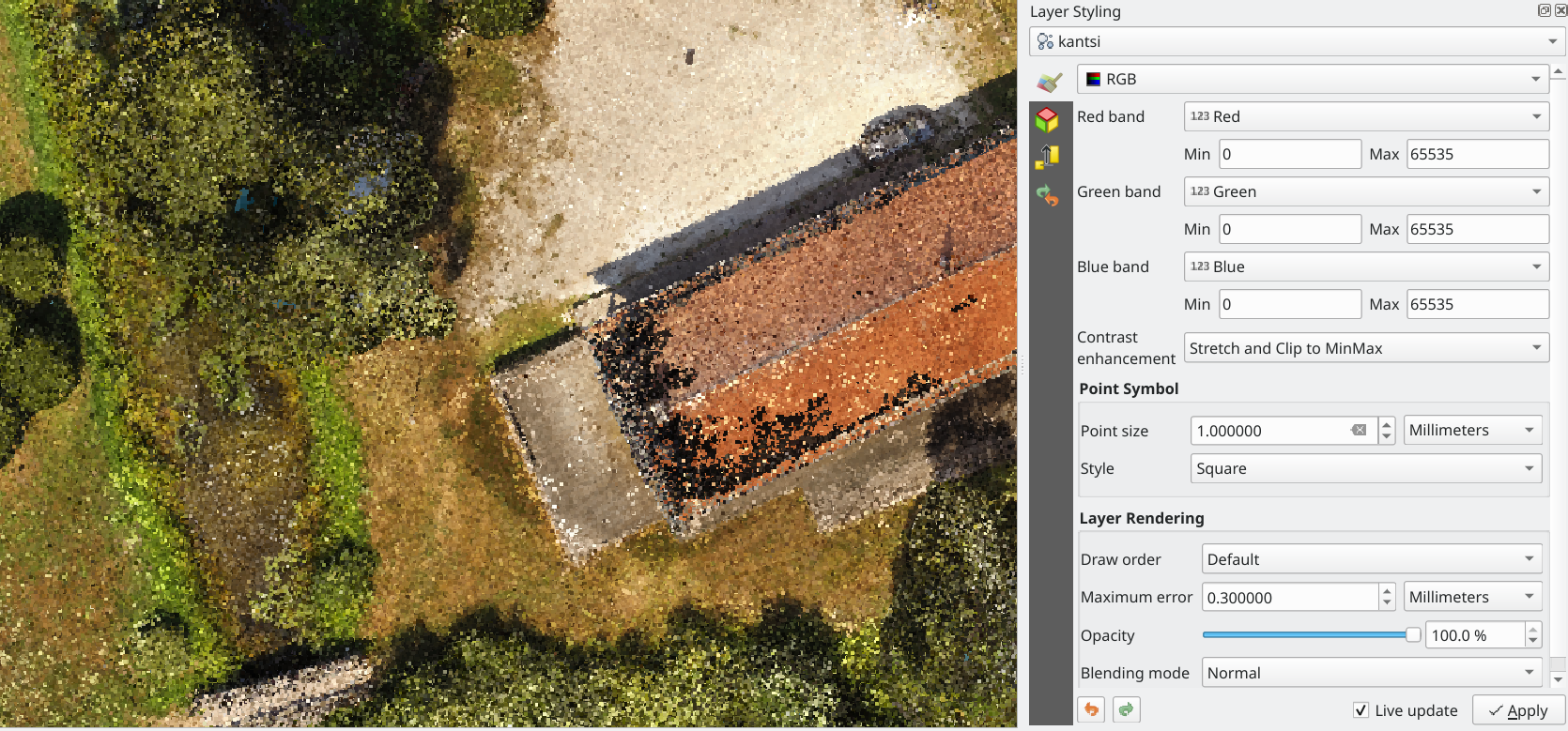 Added Pointcloud Ordered By Z Rendering For 2d Views Request In Qgis · Issue 7291 · Qgisqgis