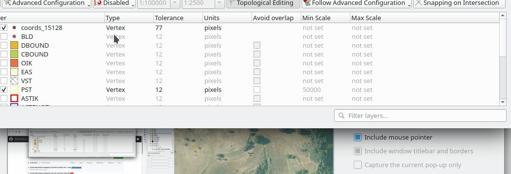 Scale dependent snapping disabled drop downs · Issue #35789 · qgis/QGIS ...