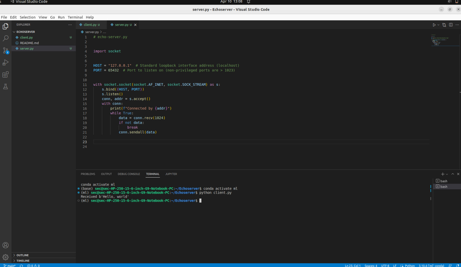 Echoserver-1/README.md at main · VigneshKumar1009/Echoserver-1 · GitHub