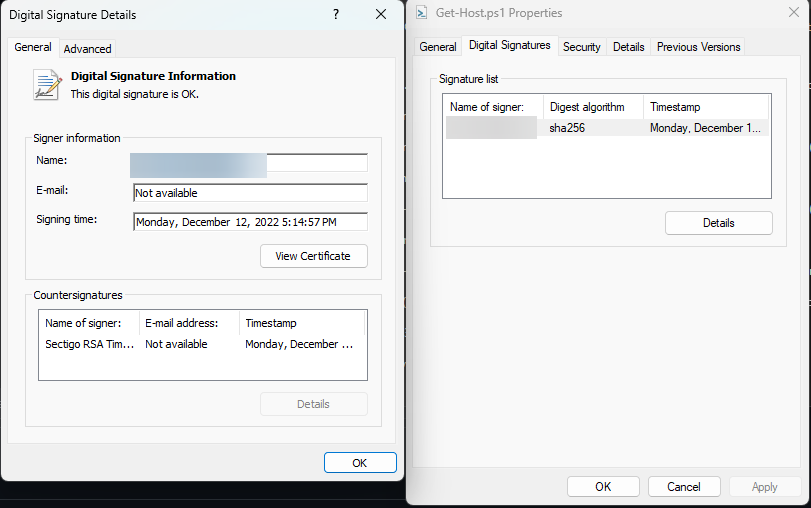 Get-AuthenticodeSignature Displaying Inconsistent Behavior Between -FilePath and -Content ...