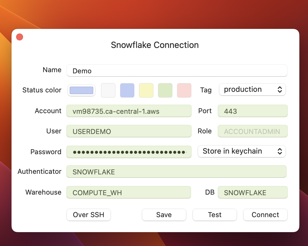 Can not connect to snowflake DB · Issue #1681 · TablePlus/TablePlus · GitHub