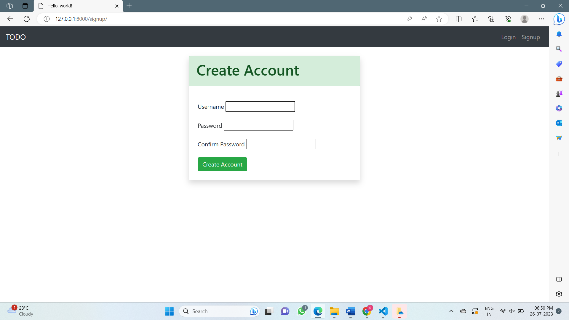 GitHub - swathirose1304/todo_app_django