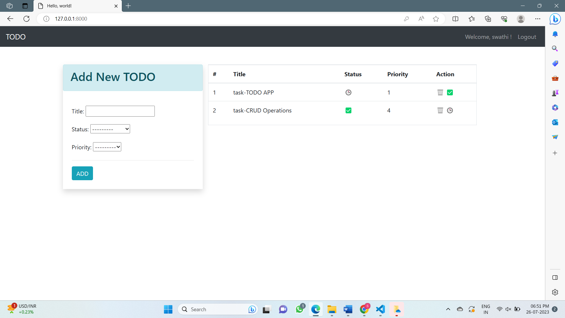 GitHub - swathirose1304/todo_app_django