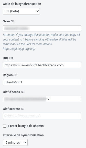 `Signature validation failed` during synchronization with S3 compatible Backblaze B2 bucket ...