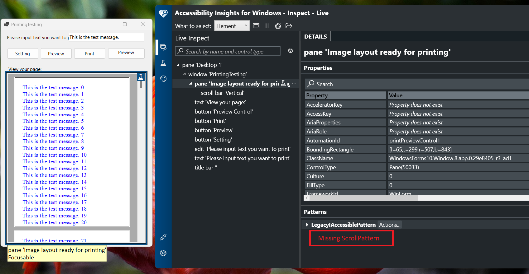 PrintPreviewControl lacks UI Automation Scroll pattern support · Issue #9584 · dotnet/winforms ...