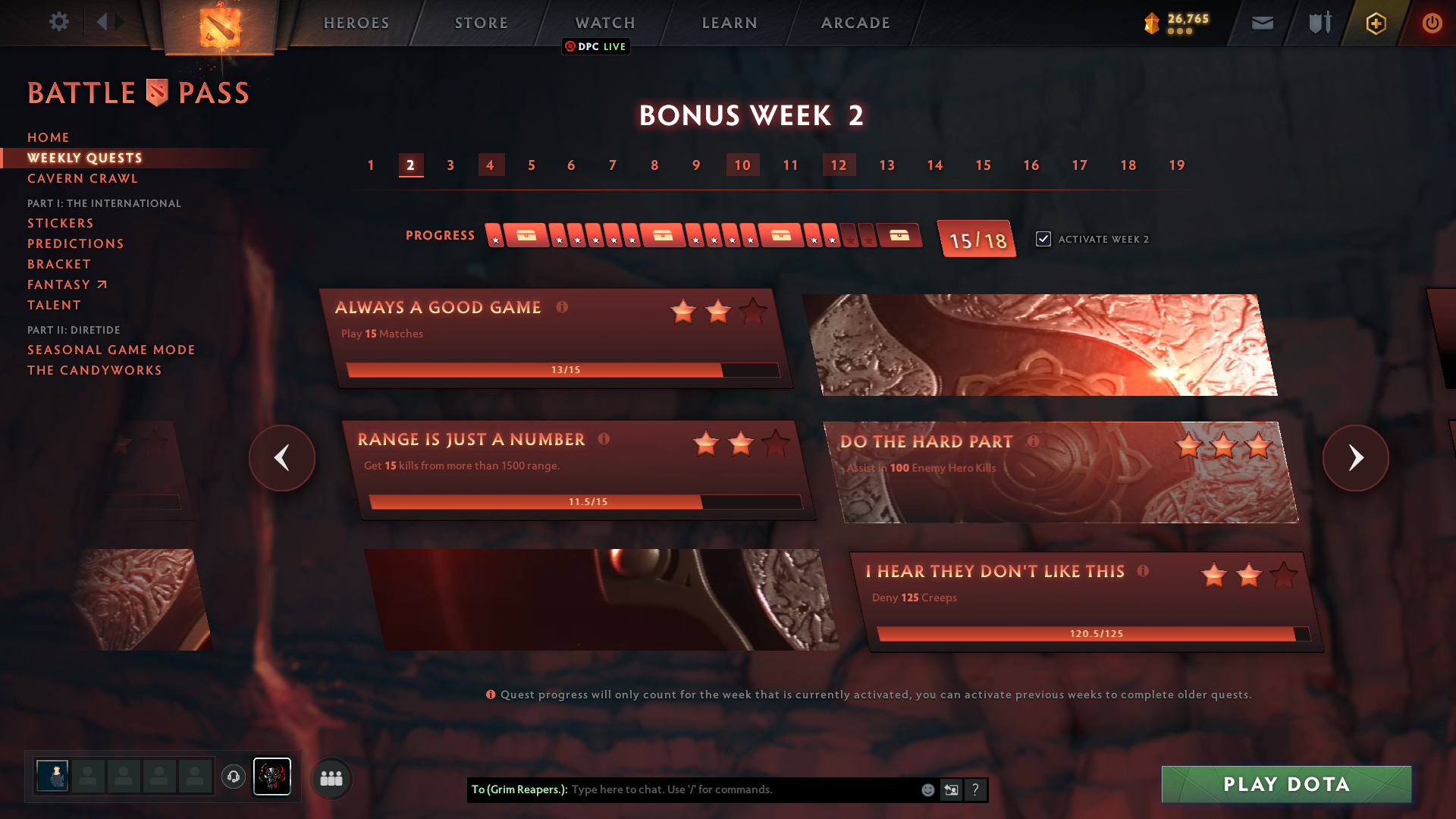 BP Week 2 Challenge Stuck · Issue #3129 · ValveSoftware/Dota2-Gameplay · GitHub