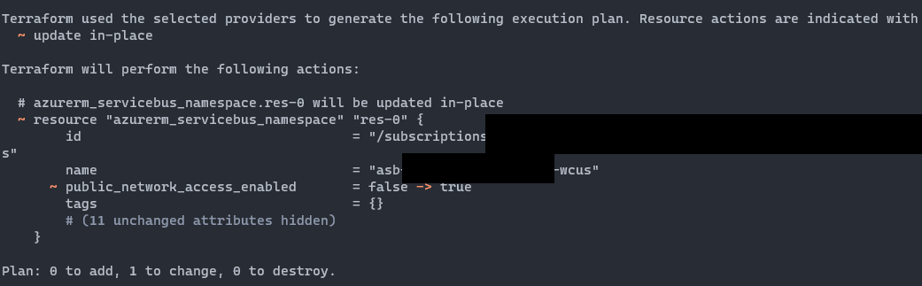 Azurerm Servicebus Namespace Network Rule Set Public Network Access Issue · Issue 18579