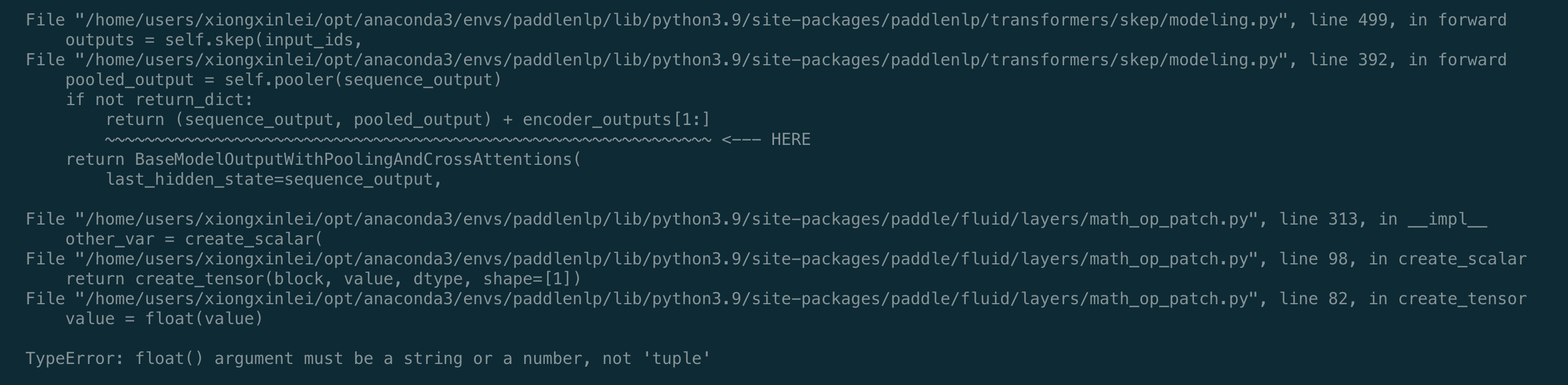[skep静态图]: 导出skep情感分析静态图模型时出现异常 · Issue #5825 · PaddlePaddle/PaddleNLP · GitHub
