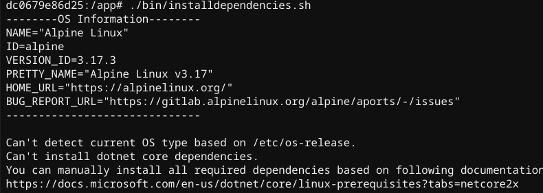 installdependencies.sh fail on Alpine Linux · Issue #2575 · actions/runner · GitHub