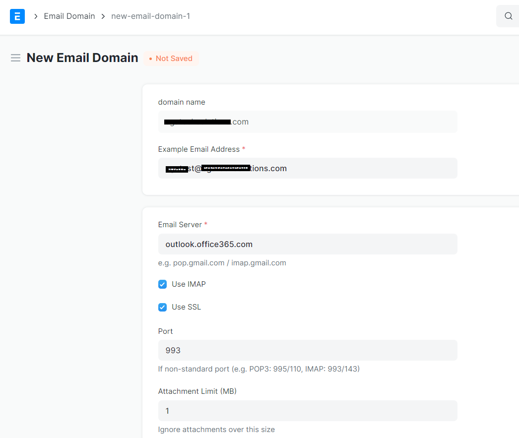 Issue with Email Domain and Email Accounts creation on ERPNext · Issue #32388 · frappe/erpnext ...