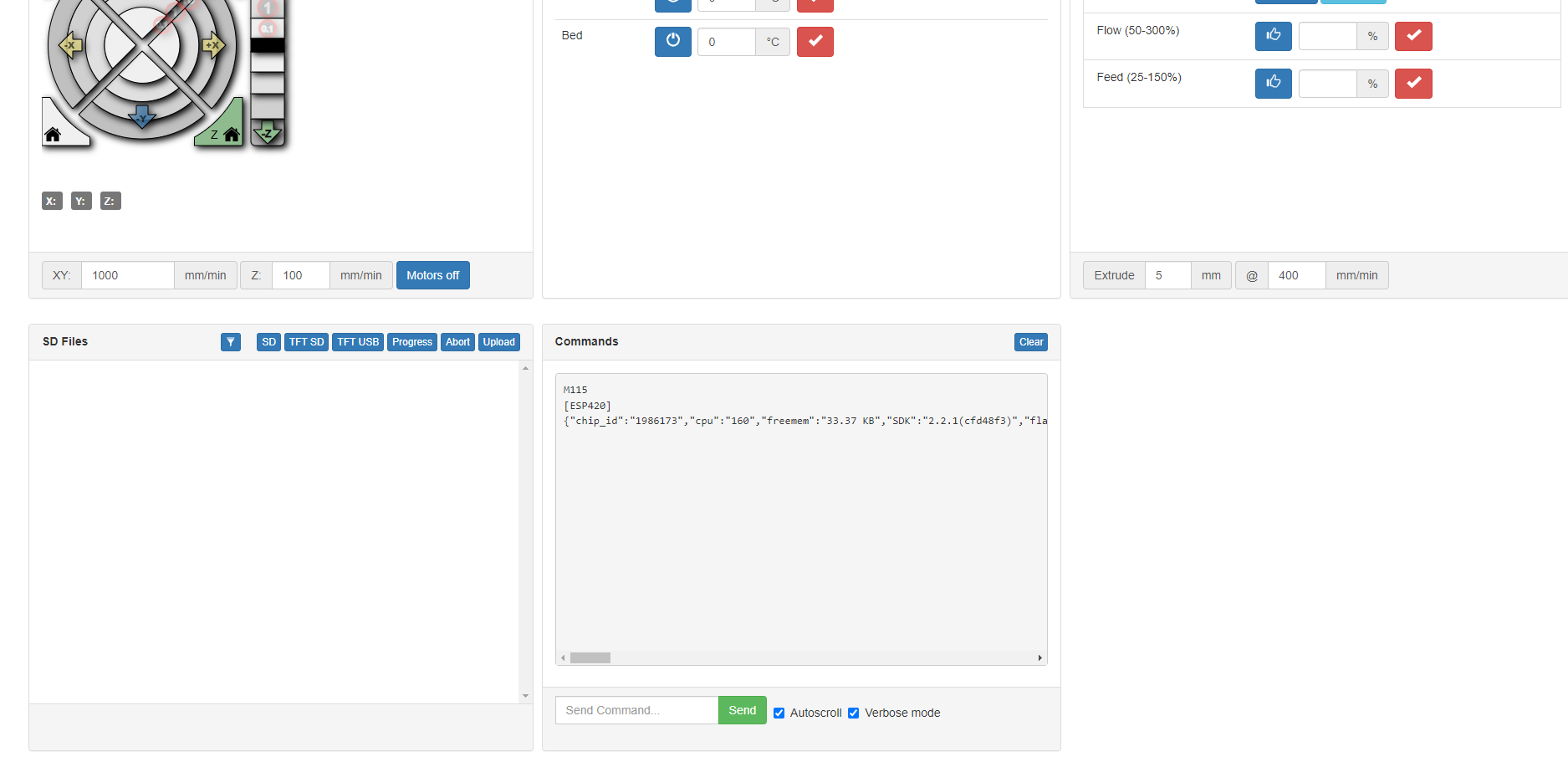 [BUG] Can't get configuration to show · Issue #907 · luc-github/ESP3D · GitHub