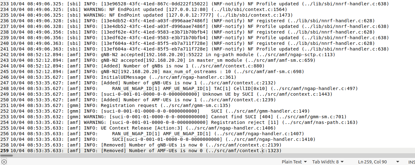 {error} Initial Registration failed [PLMN_NOT_ALLOWED] · Issue #566 ...