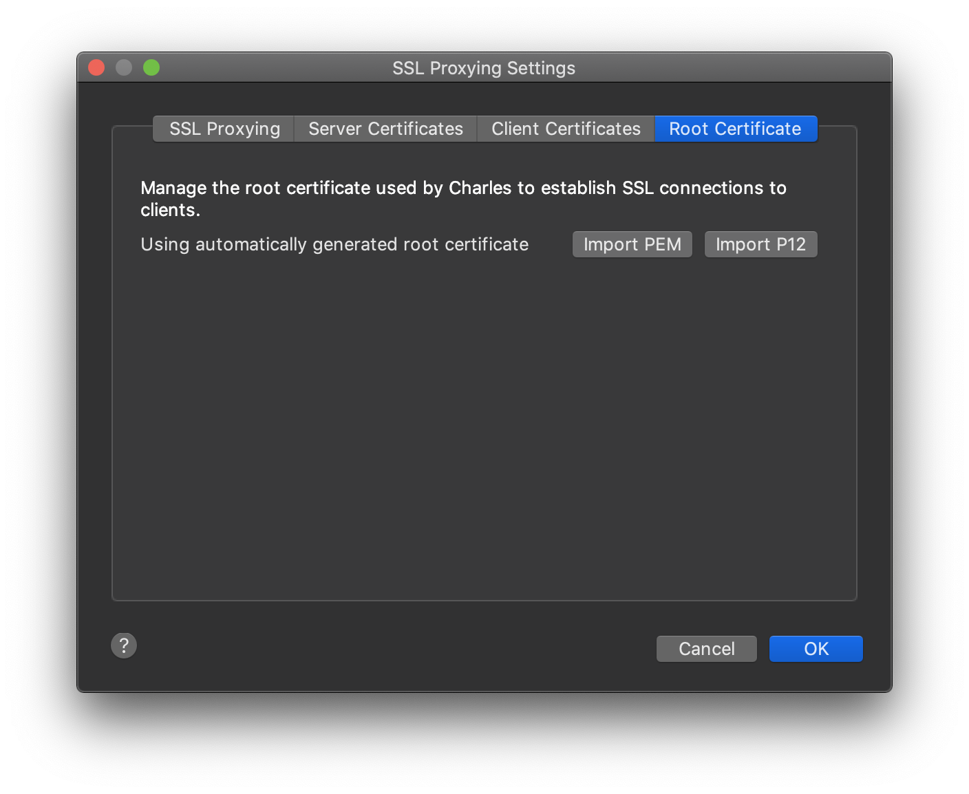 Support custom Certificate for Pining Certificate · Issue #116 · ProxymanApp/Proxyman · GitHub