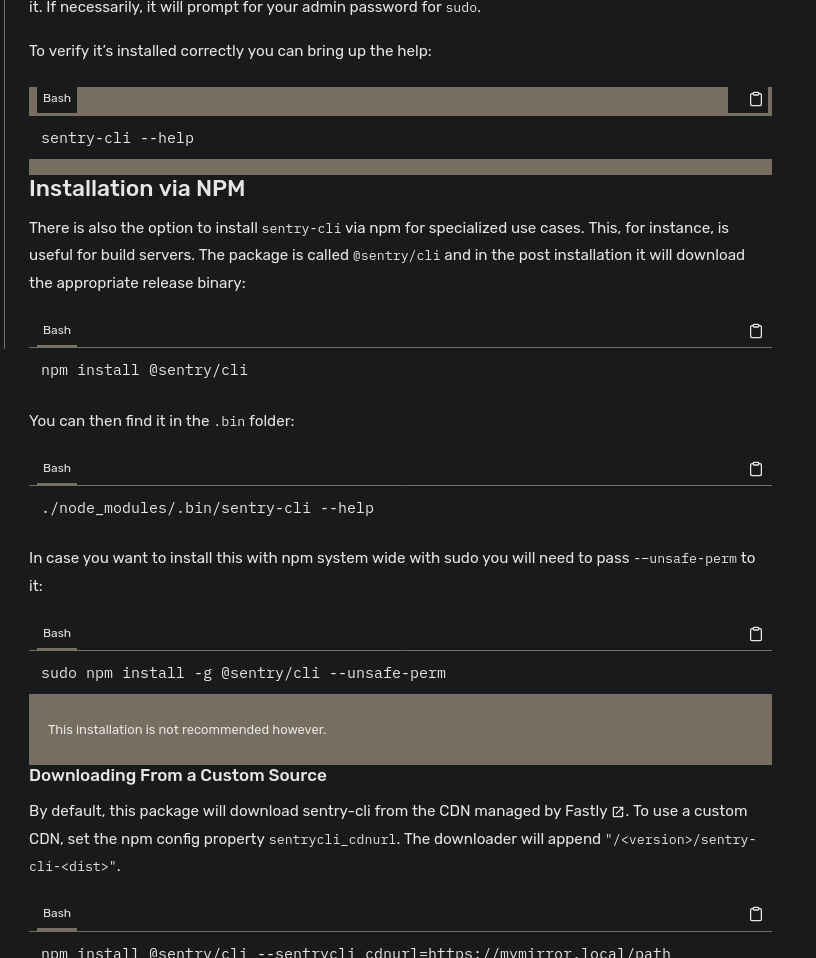 [Broken Website] Sentry Documentation · Issue #6091 · darkreader/darkreader · GitHub