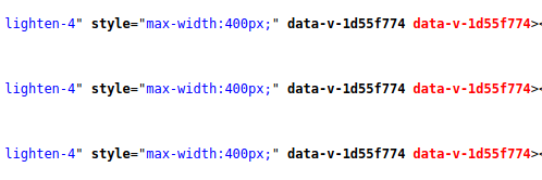Duplicate data-v-* attribute when adding scoped css style in nested component · Issue #7872 ...