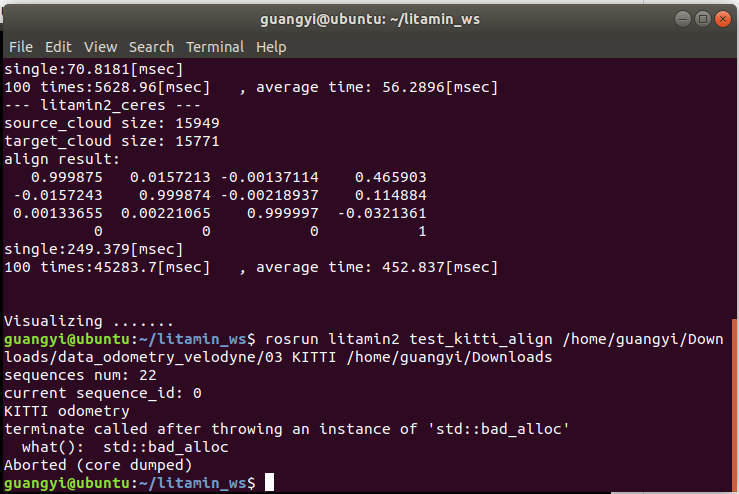 Running KITTI error Running KITTI error