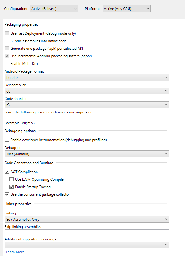 [Bug] I am getting "Mono.Linker.MarkException" error on Adroid Release Mode · Issue #1644 ...