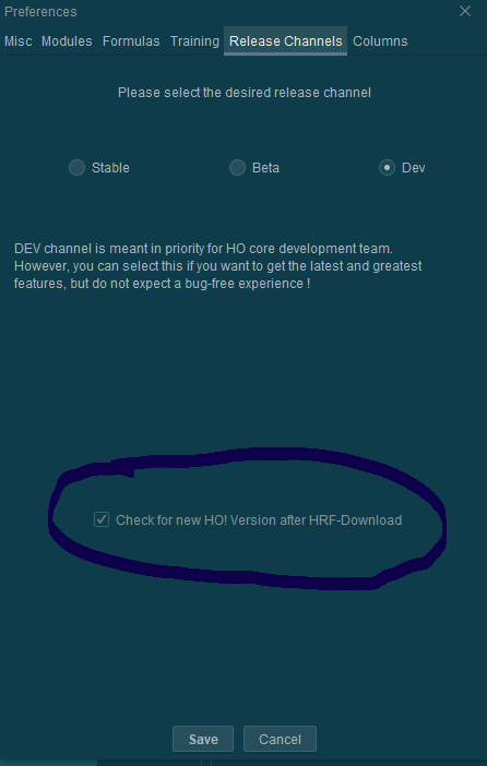 [BUG] deactivated entry in Preferences, release channels · Issue #1019 · ho-dev ...
