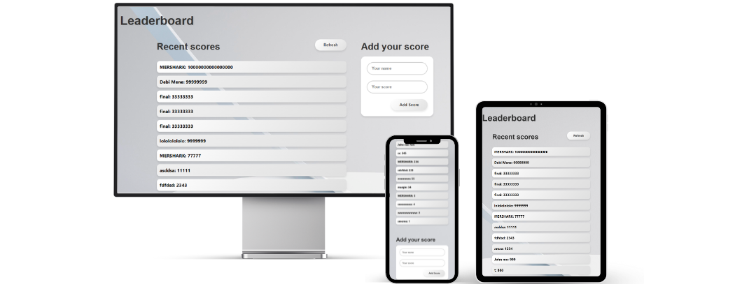 GitHub - mershark/Leaderboard: I created a Leaderboard list app using the Leaderboard API. Send ...