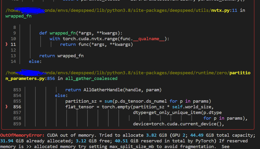 13B model training OOM with 8x48G machine and limited CPU RAM · Issue ...