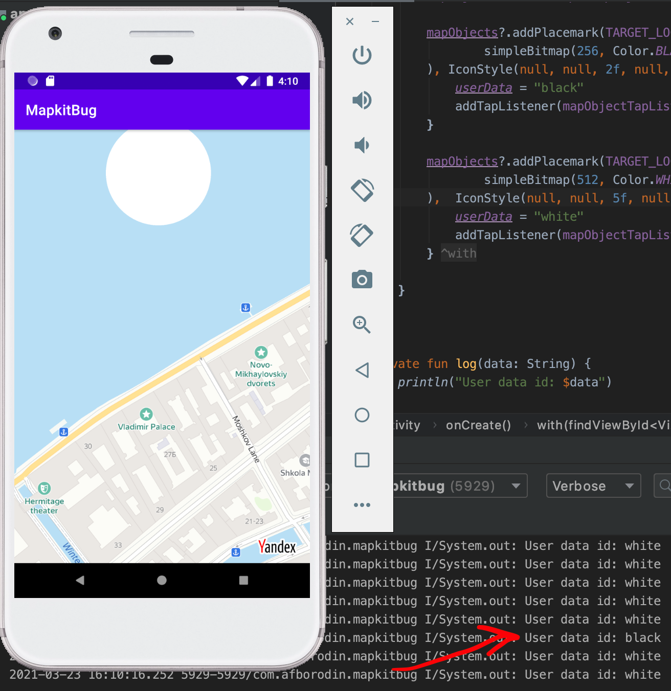 Z-Index работает неправильно после сдвига карты · Issue #243 · yandex/mapkit-android-demo · GitHub