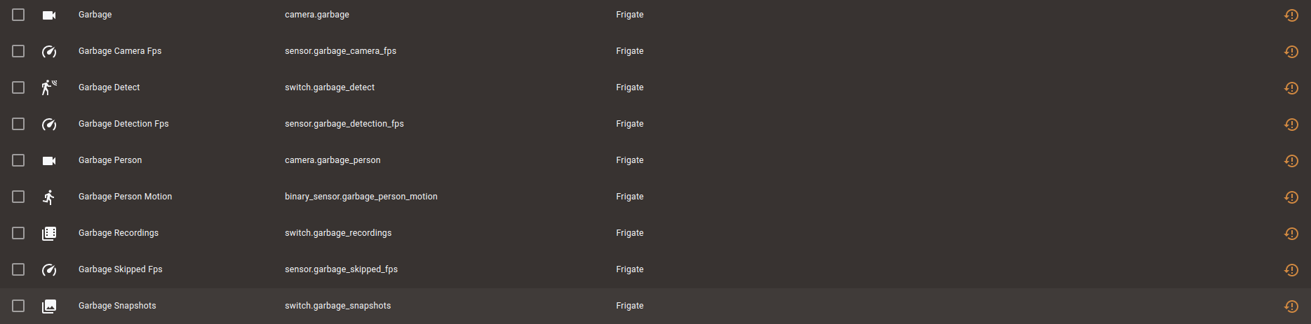Cant Delete Ha Entities · Issue 140 · Blakeblackshearfrigate Hass Integration · Github