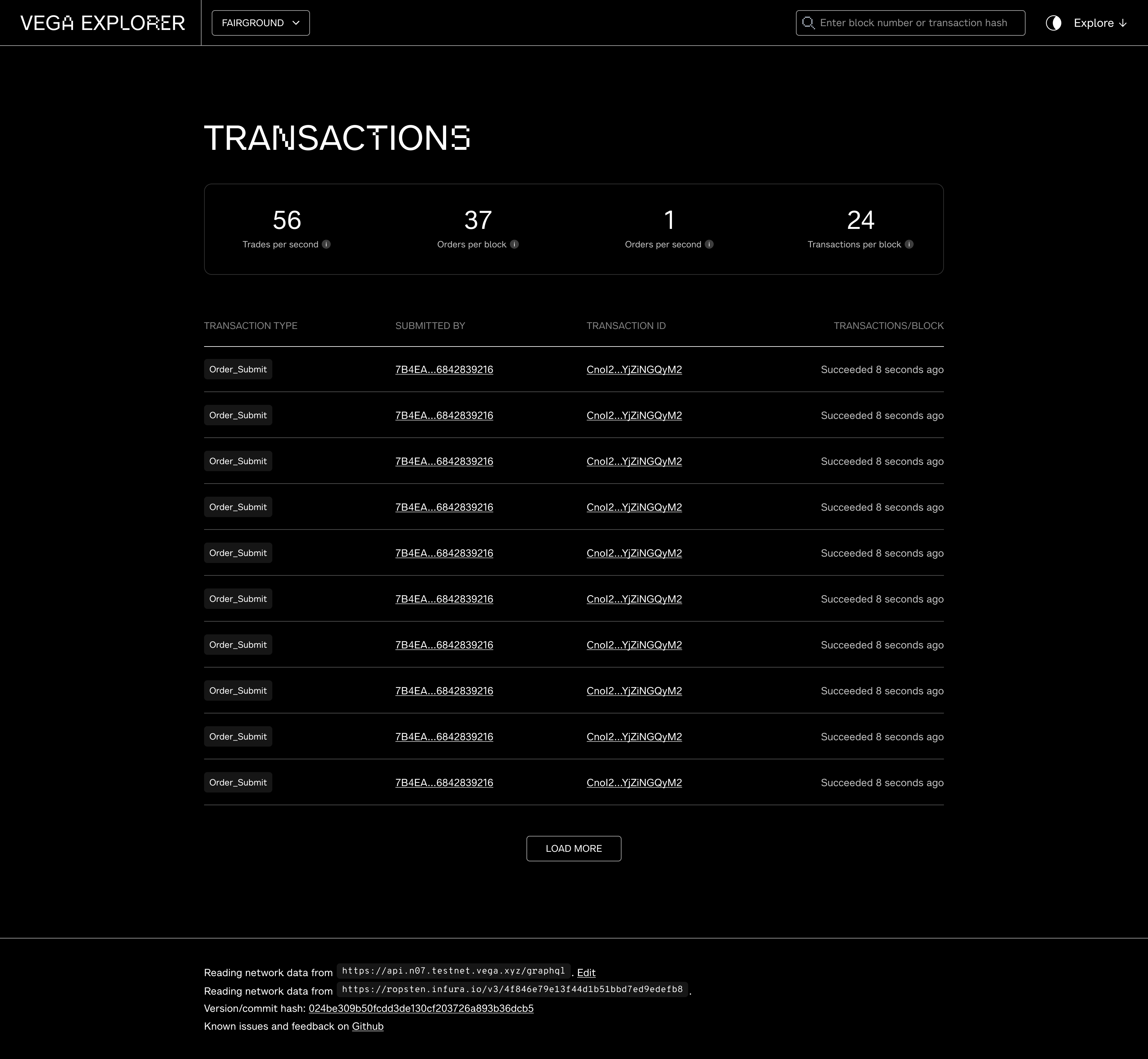 List of transactions · Issue #397 · vegaprotocol/frontend-monorepo · GitHub