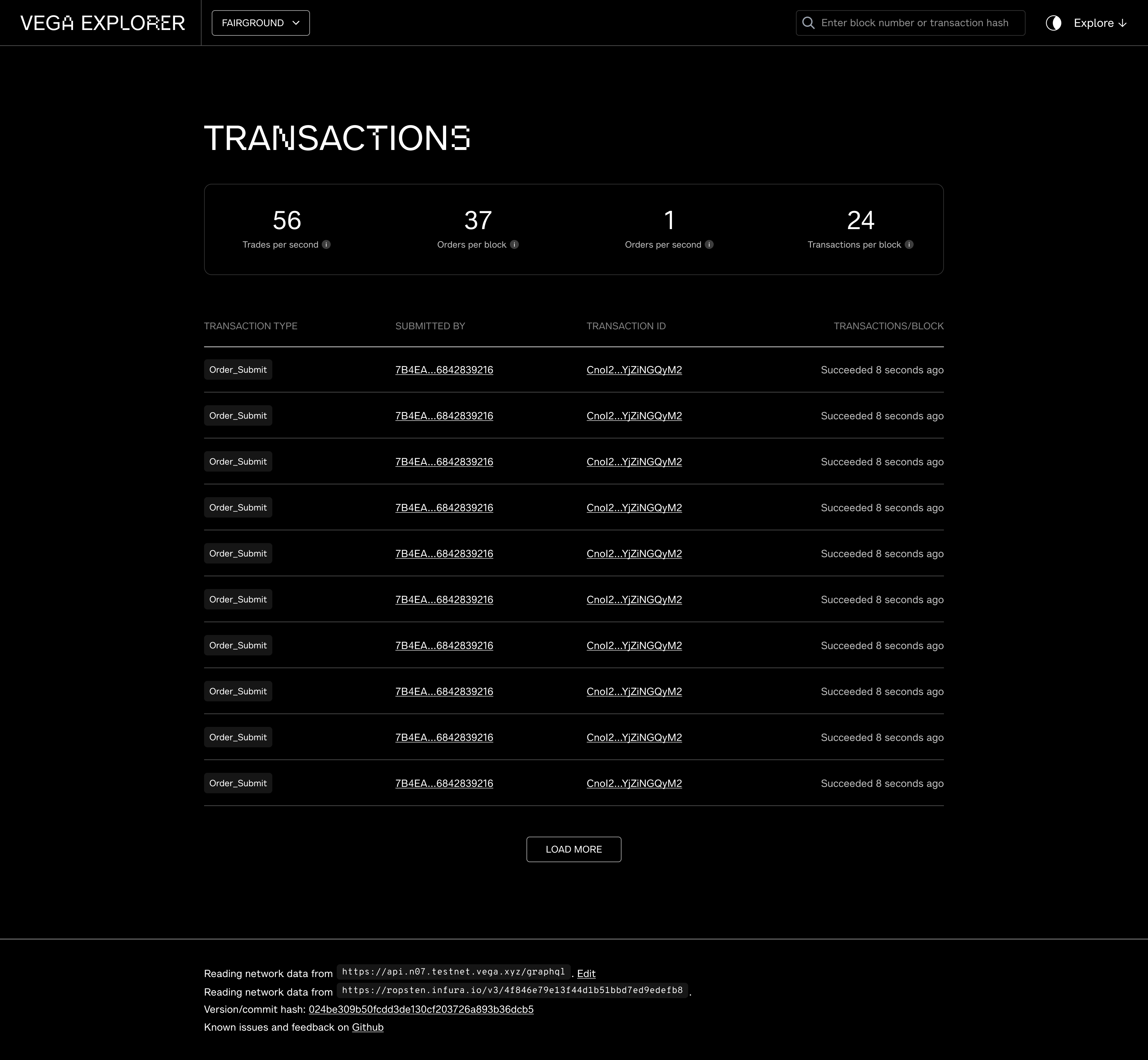 List of transactions · Issue #397 · vegaprotocol/frontend-monorepo · GitHub