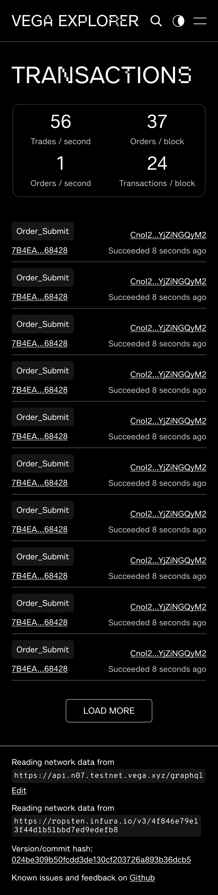 List of transactions · Issue #397 · vegaprotocol/frontend-monorepo · GitHub