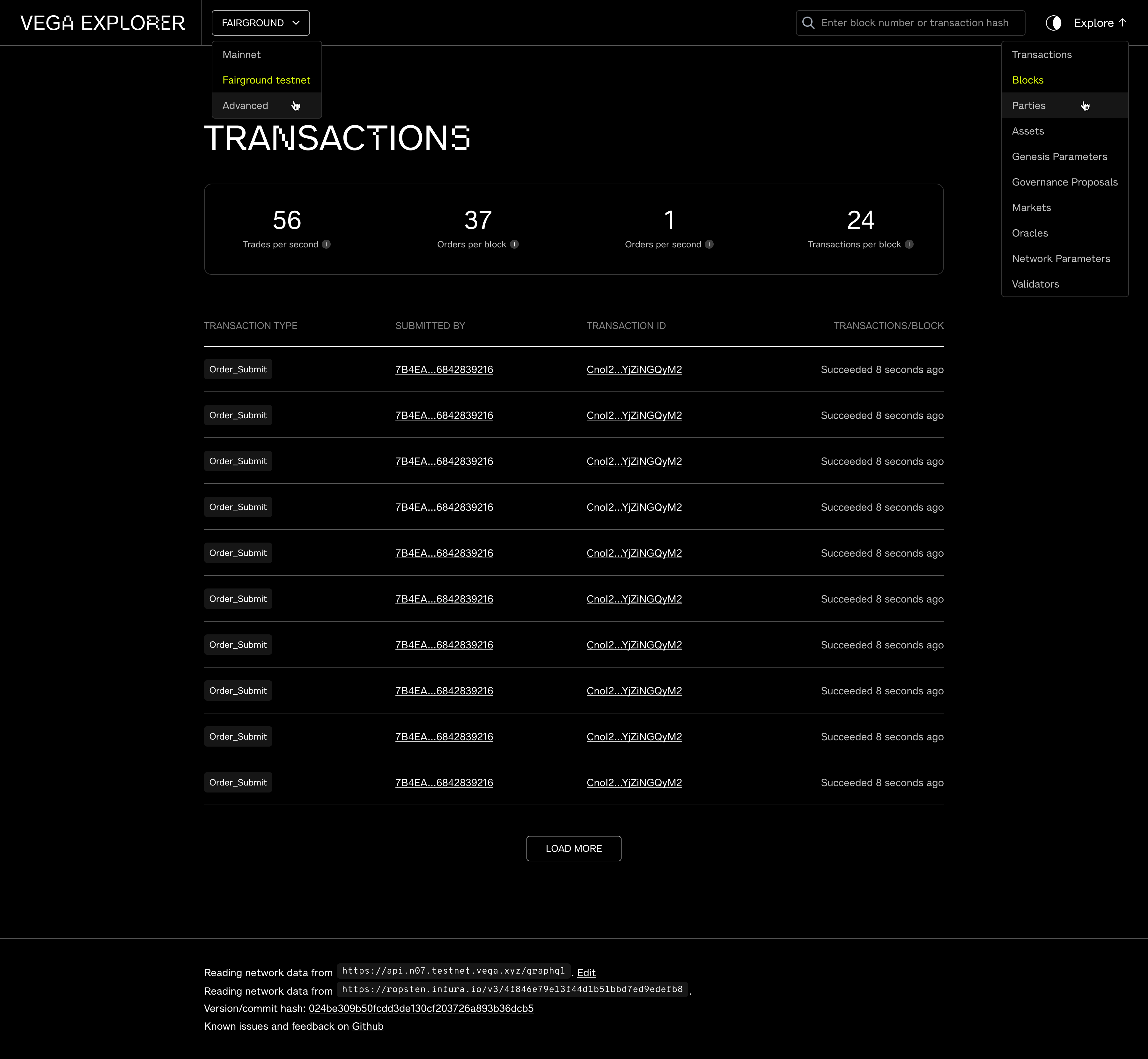 Explorer navigation - find transaction and network data from anywhere · Issue #1414 ...
