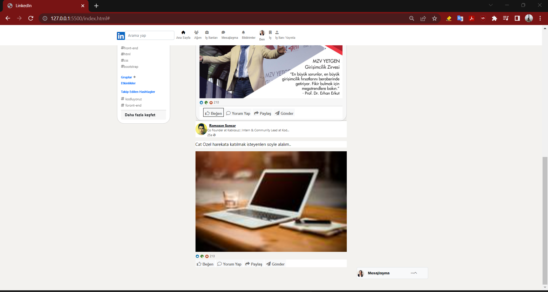 GitHub - seliind/LinkedIn_Clone