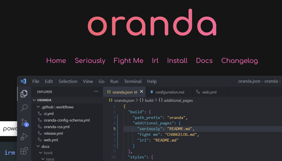 Menu link ordering for additional pages is arbitrary · Issue #283 · axodotdev/oranda · GitHub