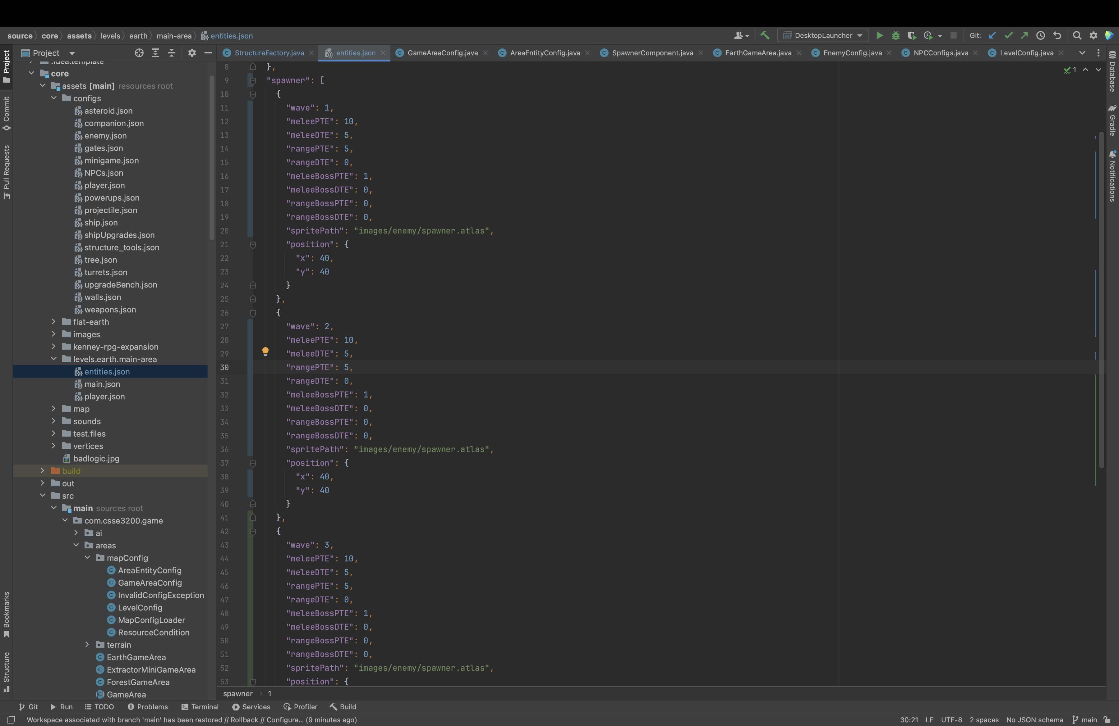 Spawner configurations · Issue #290 · UQcsse3200/2023-studio-2 · GitHub