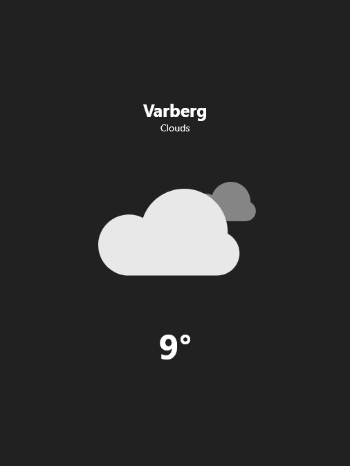 GitHub - lucas-ohlin/Flutter-weatherapplication: A small application made using Flutter, it ...