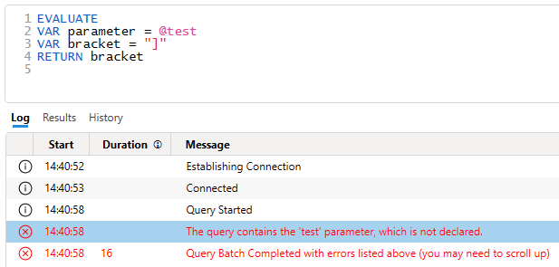 DAX containing the text string "]" is breaking parameter identification · Issue #1163 ...