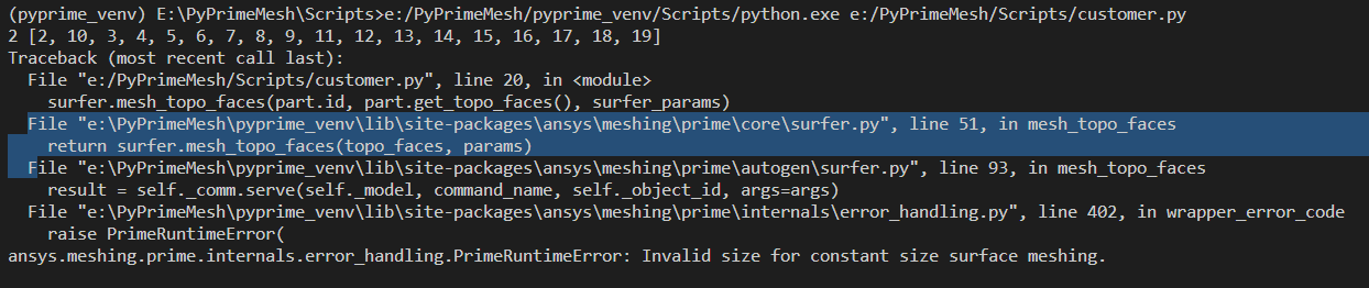 Bug located in ...Surface Mesh generation for Topofaces · Issue #407 · ansys/pyprimemesh · GitHub