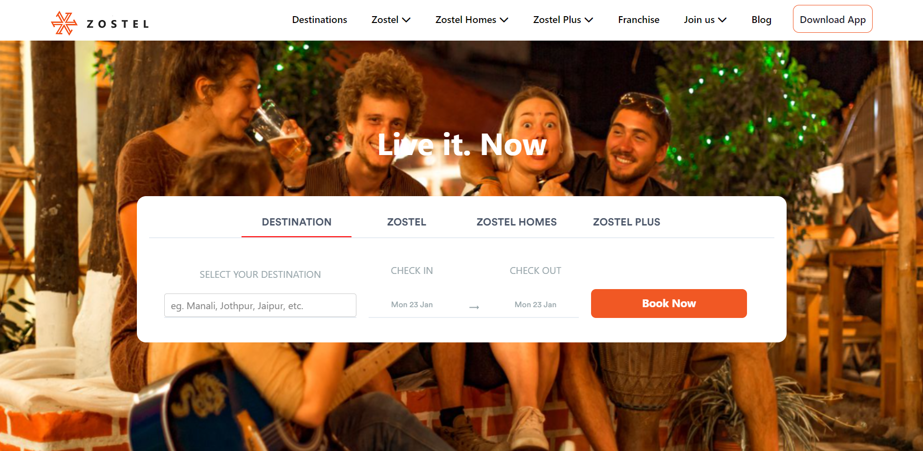 GitHub - DenishFuletra/zostel-clone: It's a clone of the official Zostel website. We have used ...
