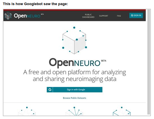Google indexing · Issue #35 · OpenNeuroOrg/openneuro · GitHub