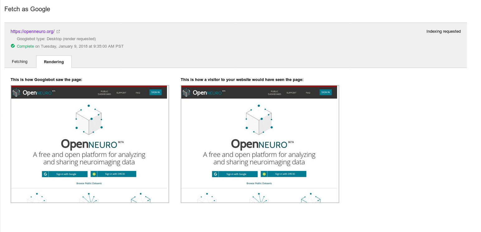 Google indexing · Issue #35 · OpenNeuroOrg/openneuro · GitHub
