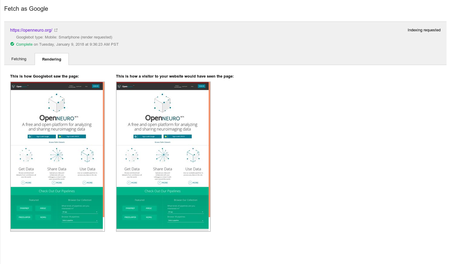 Google indexing · Issue #35 · OpenNeuroOrg/openneuro · GitHub