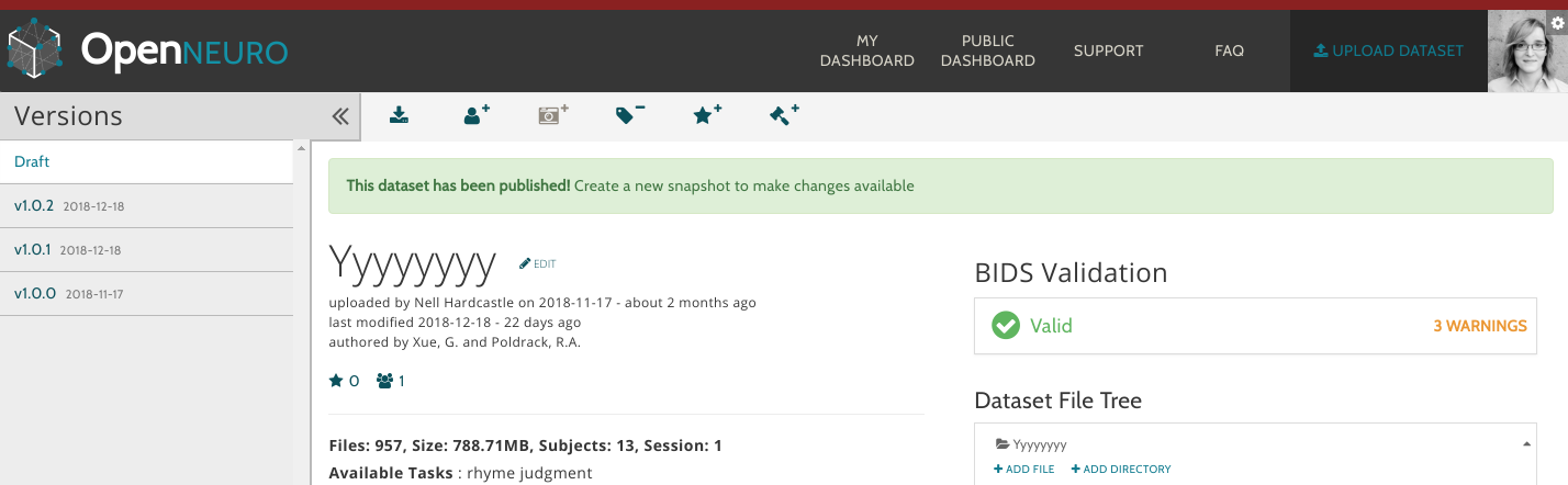 Make dataset accessibility status more prominent · Issue #530 · OpenNeuroOrg/openneuro · GitHub