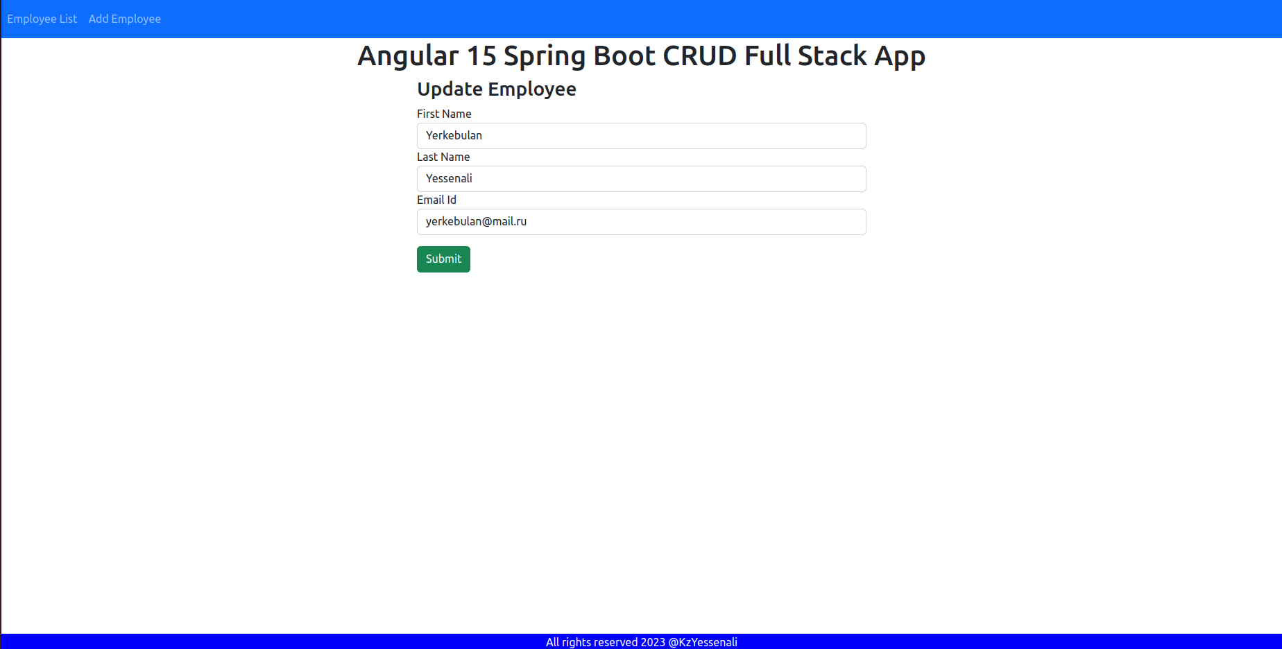 GitHub - Yessenali-Yerkebulan/First-Spring-Boot-Fullstack-Application: My First Spring Boot ...