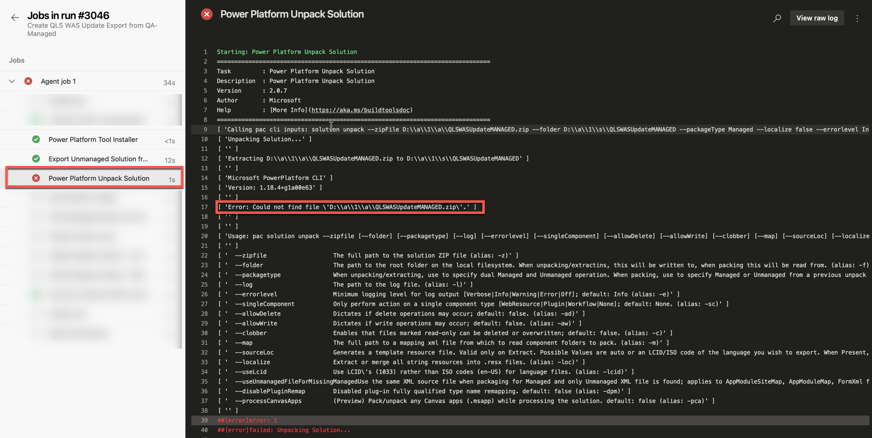 Problem Unpacking Solution Using Pp 2 0 Tools · Issue 204 · Microsoft Powerplatform Build Tools
