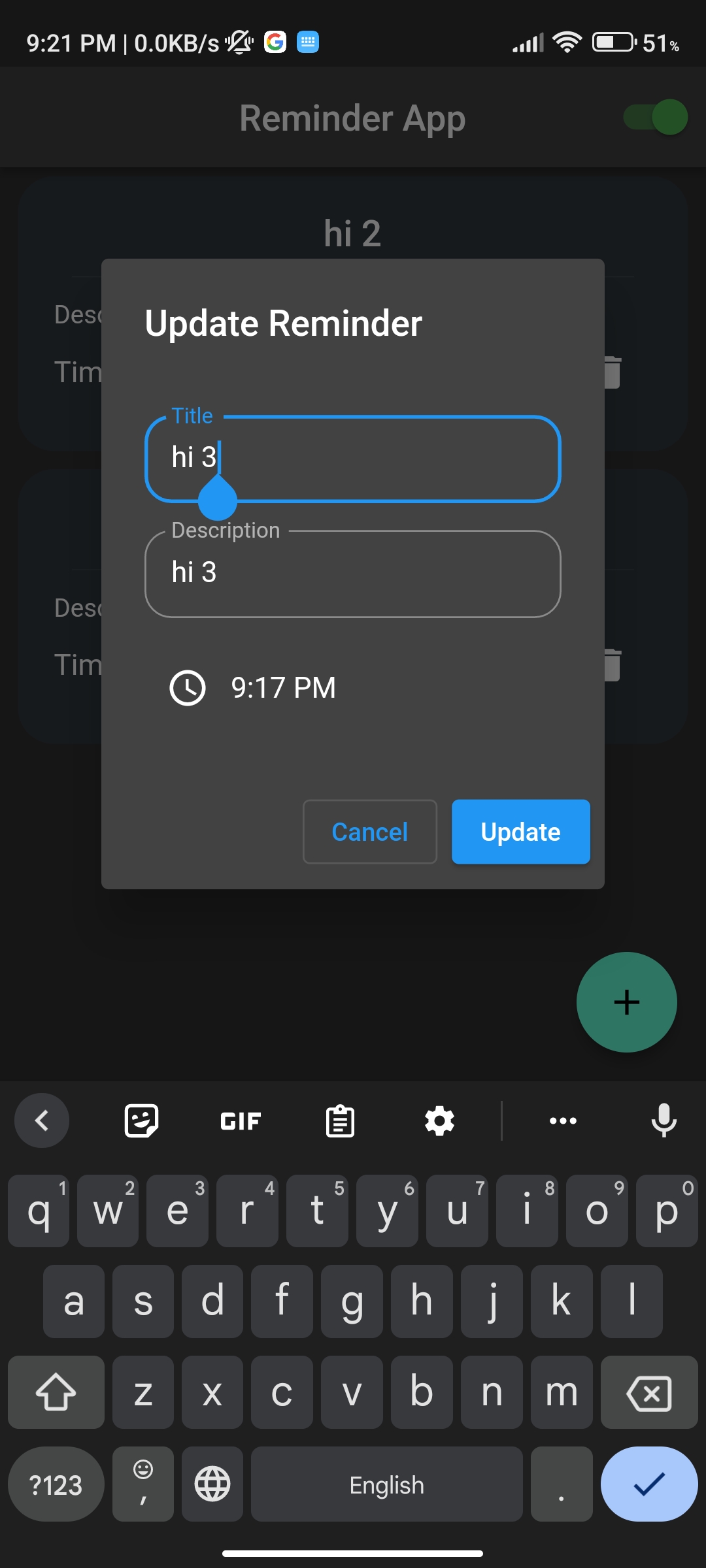 GitHub - Sabhaya-Bhumit/reminderApp