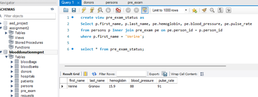 GitHub - avanikala21/Blood-Donation-Database: Created a database for Blood donators and ...