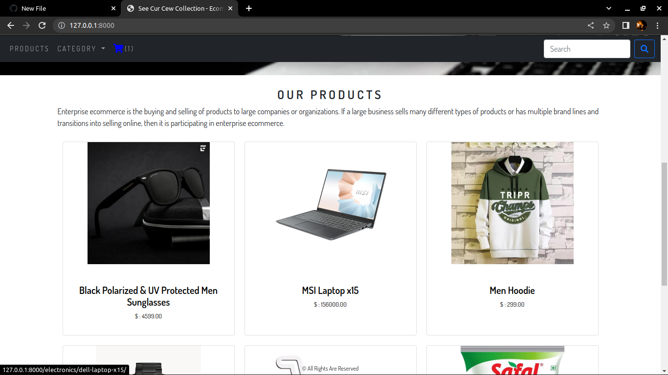 GitHub - MidlajN/EcomZone: E-commerce application built with Python ...
